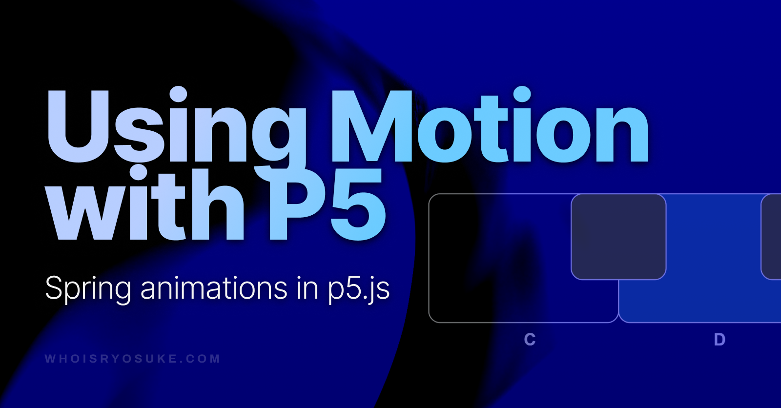 Using Motion animation with P5.js