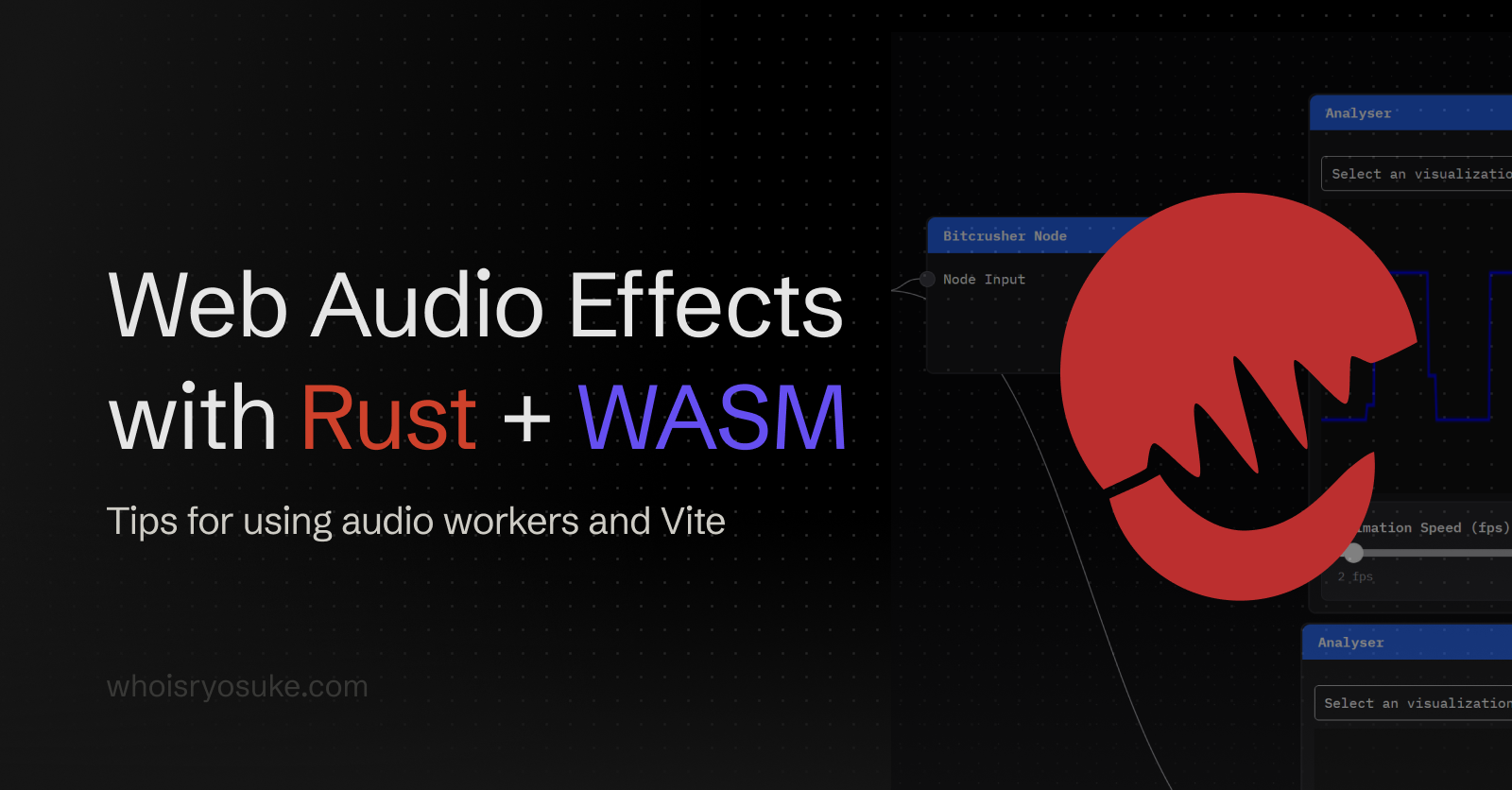 Web Audio Effect Library with Rust and WASM